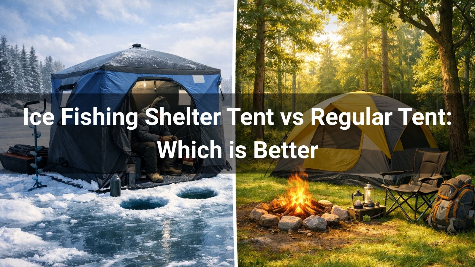 Ice Fishing Shelter Tent vs Regular Tent: Which is Better